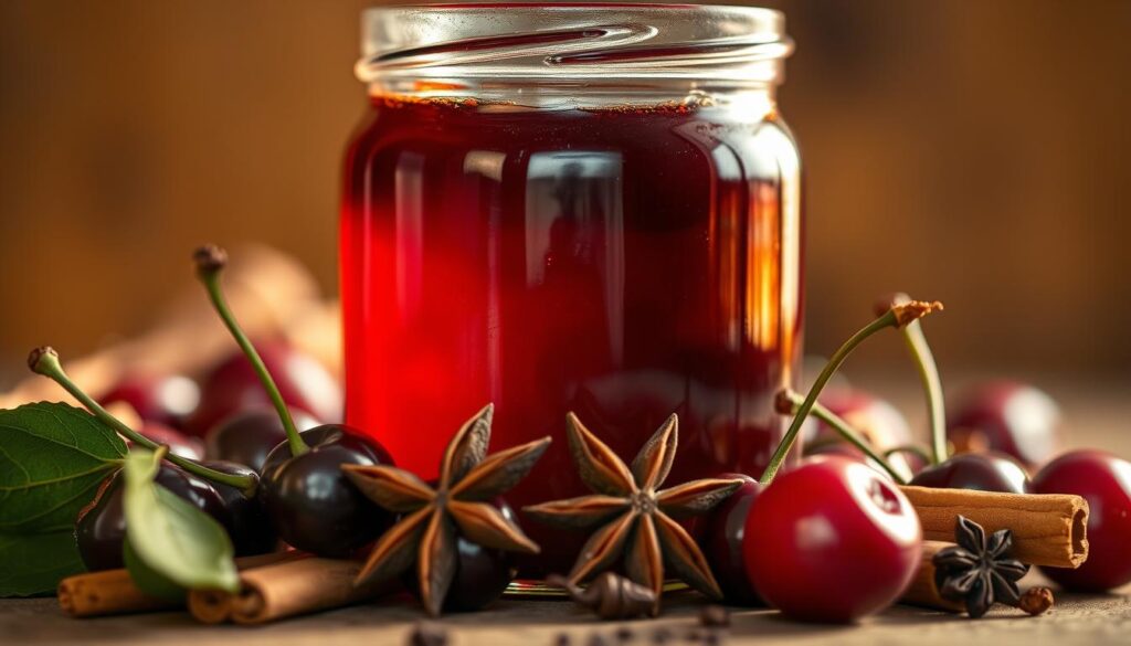 Spiced Cherry Syrup Recipe